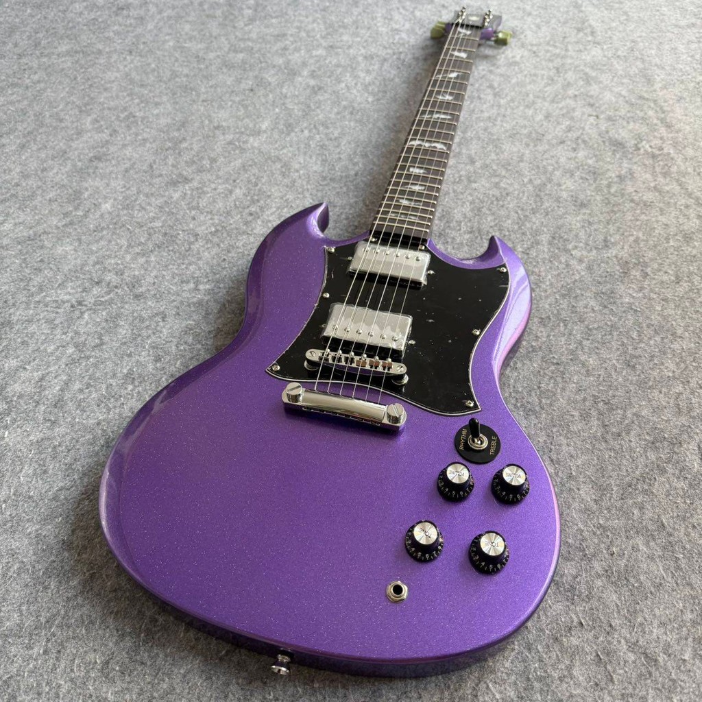 Gibson SG กีตาร์ไฟฟ้า สีม่วง Body Bat Inlay Fingerboard กีตาร์มืออาชีพ ...