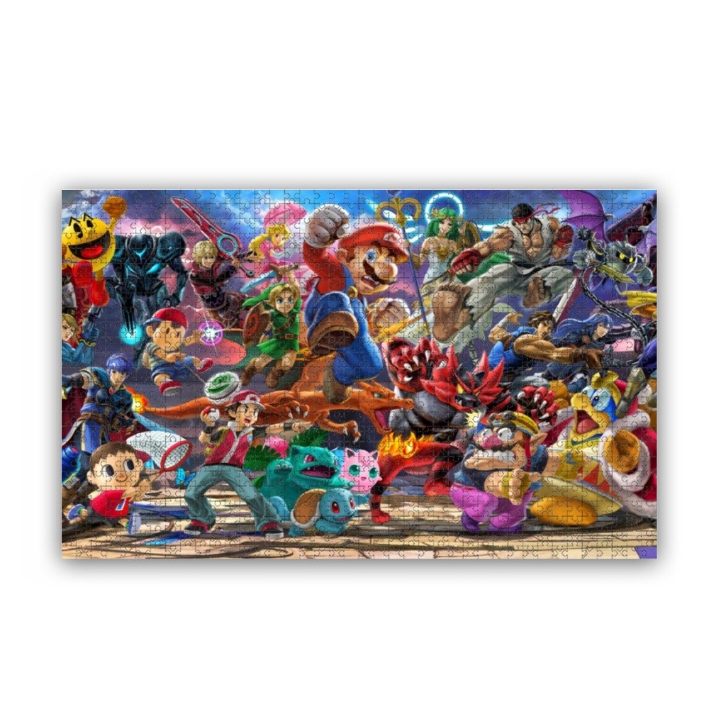 ใหม่ Ps4 สวิทช์เกม Super Smash Bros (1) 300 500 1000 ชิ้นจิ๊กซอว์ปริศนา ...
