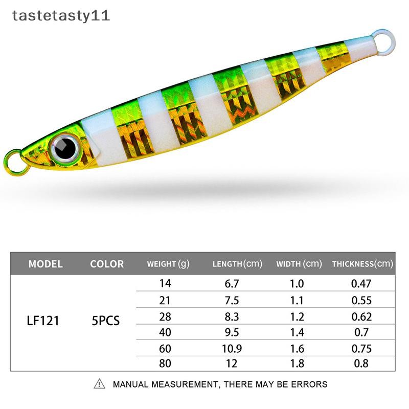 Ta โลหะ Jig ช้อน Lure Luminous 14G 21G 28G 40G 60G 80G เหยื่อประดิษฐ์ Shore ช้า Jigging Super ...