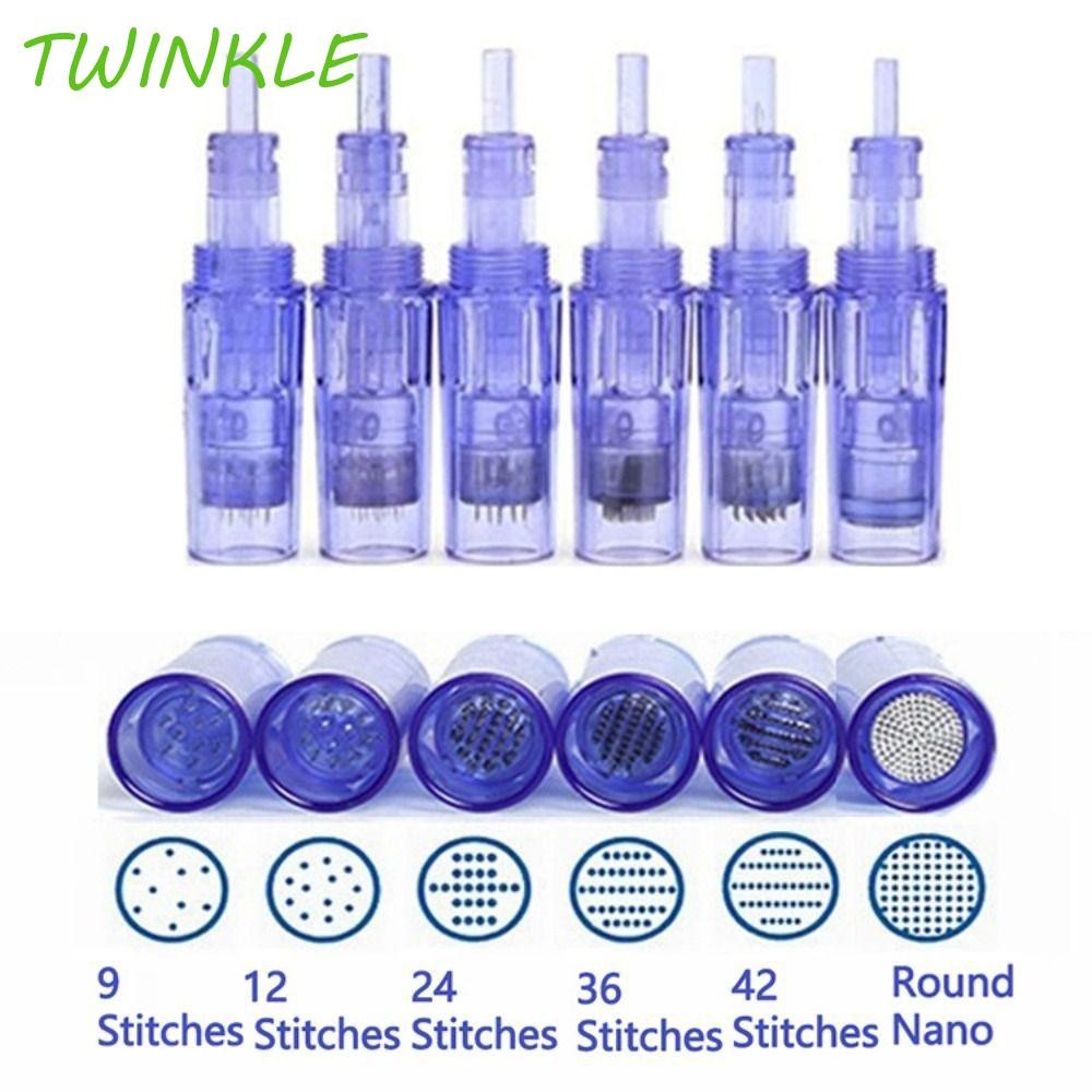 Twinkle1 10 ชิ้นคิ้วทิ้งเข็ม, 9/12/24/36/42 Pins 5D แต่งหน้าตลับหมึกเข็ม, Professional แต่งหน้า ...