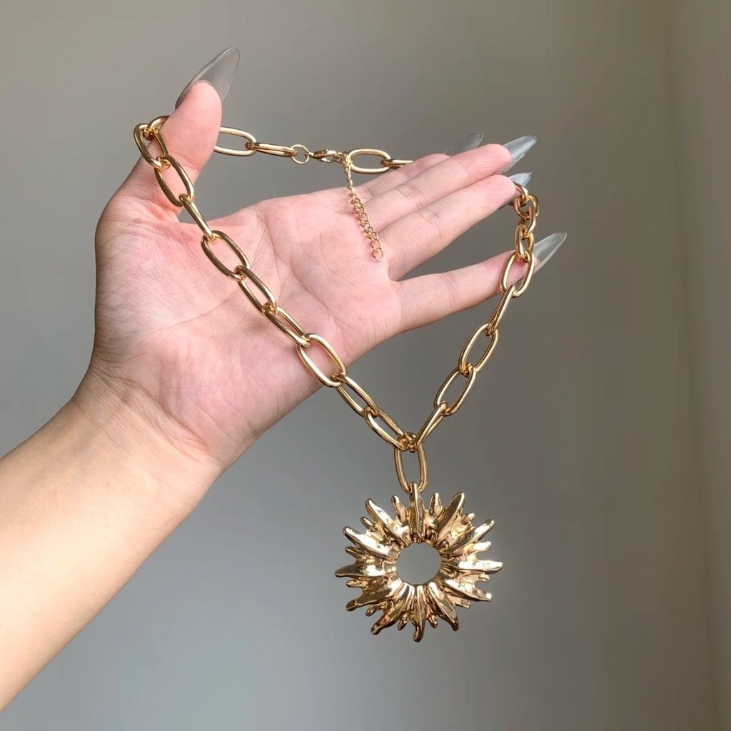 จี้สร้อยคอ High-end Sun Niche อารมณ์ Collarbone สร้อยคอจี้สร้อยคอสร้อย ...