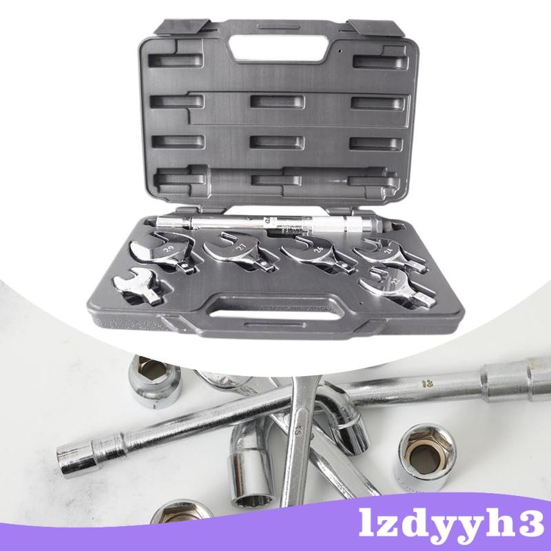 [Lzdyyh3] ชุดประแจ ประแจปลายเปิด พร้อมกล่องเก็บ เมตริก เครื่องมือซ่อมรถยนต์แบบพกพา เปลี่ยนได้ 6 ...