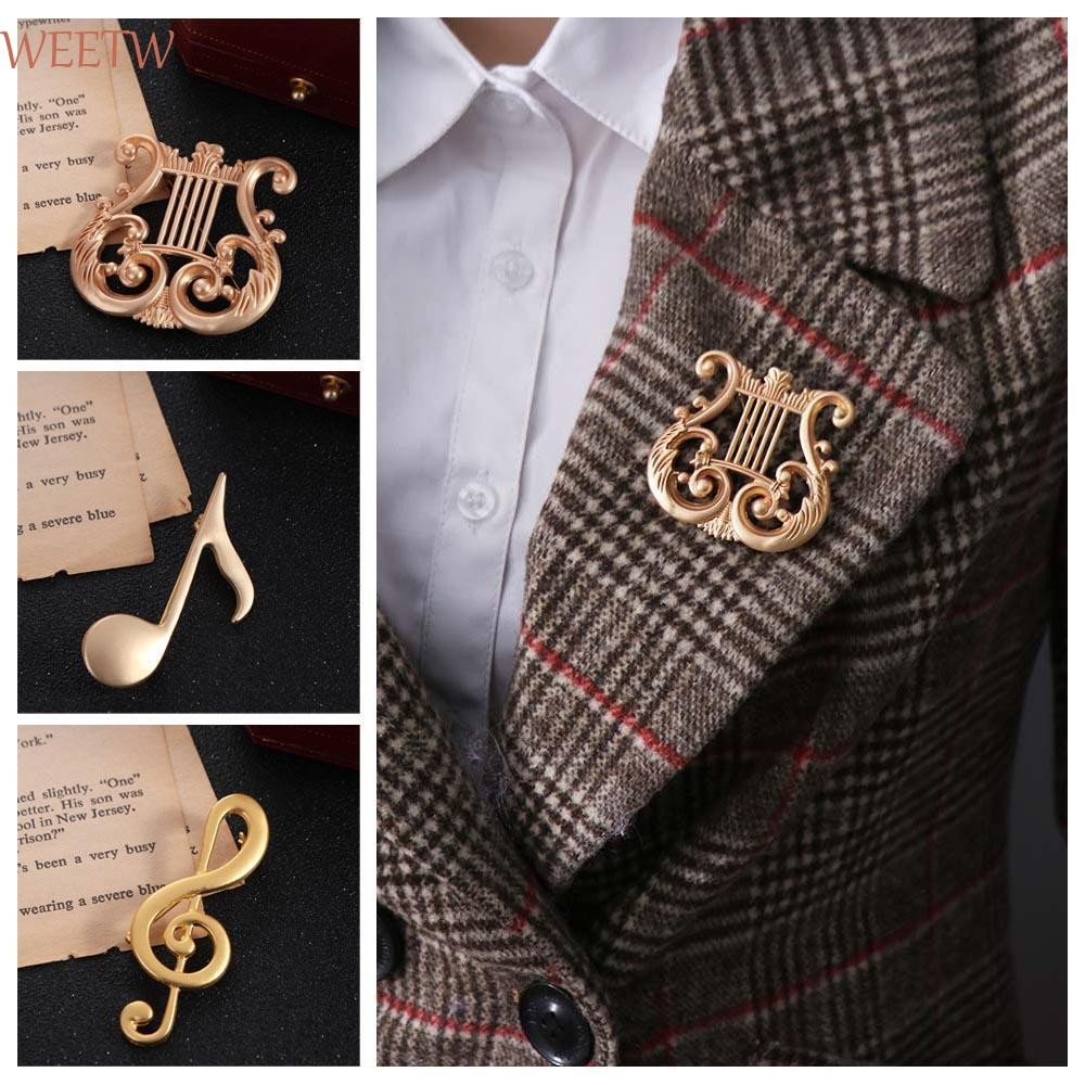 Weekw Eighth Note Pin, เครื่องดนตรี Music Note Treble Clef Pins, ประณีต ...