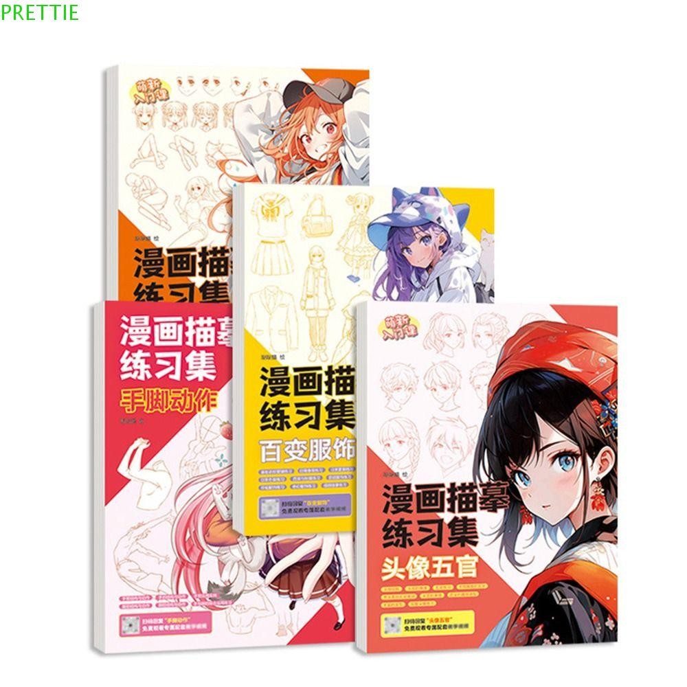 Prettie Comics Hand Drawn Tutorial Book, Comics Girl Boy Learning Line ...