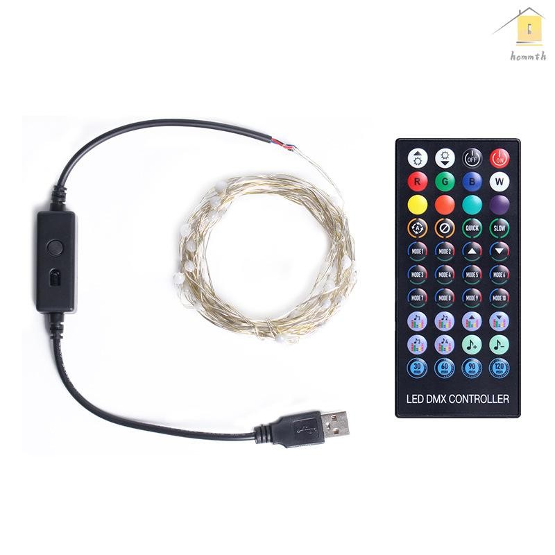 12 สี String ไฟ USB ขับเคลื่อนเปลี่ยน Twinkle 66 FT 200 LED Fairy ไฟลวด ...