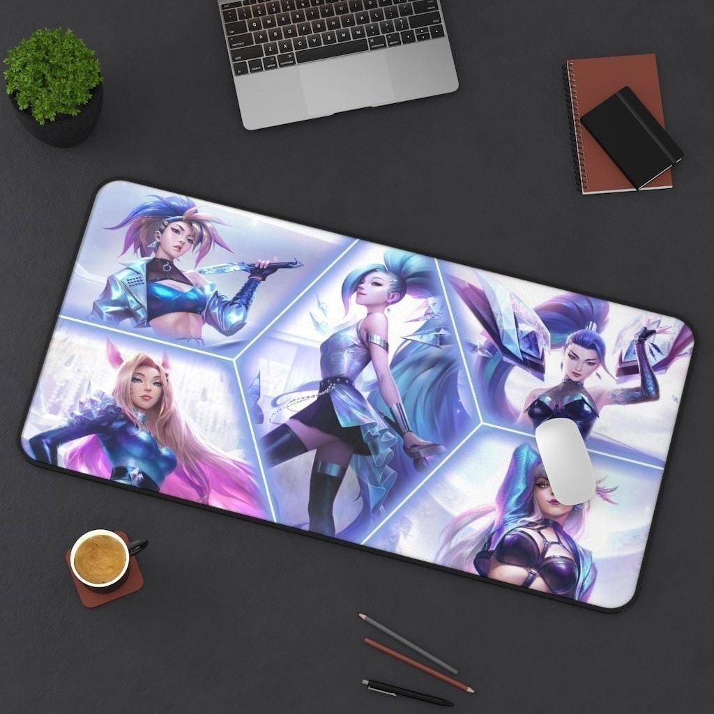 แผ่นรองเมาส์ KDA ของ League Legends Desk Mat | อารีย์ แผ่นรองเมาส์ กาลี ...