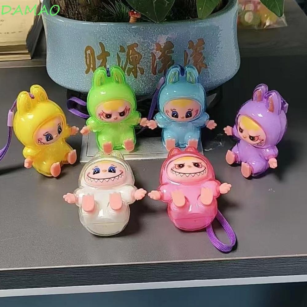 Damao Labubu ตุ๊กตา, Anti-lost การ์ตูน Labubu จี้, Kawaii Mini Soft ตลก ...