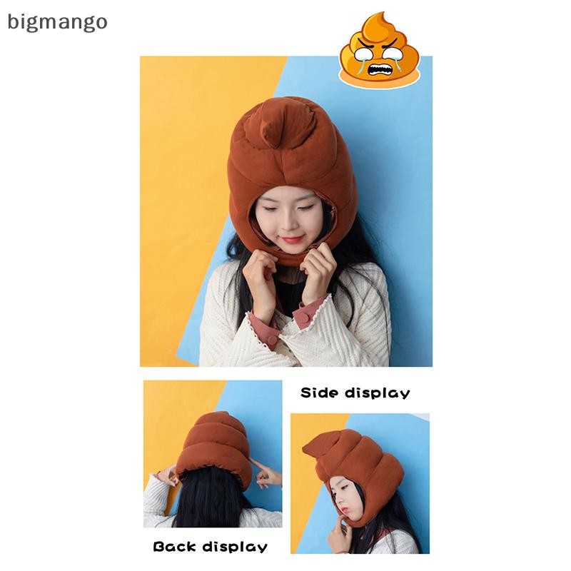 [bigmango] Poop Head Cover น่ารัก Quirky Poop หมวกฤดูหนาวที่อบอุ่น ...