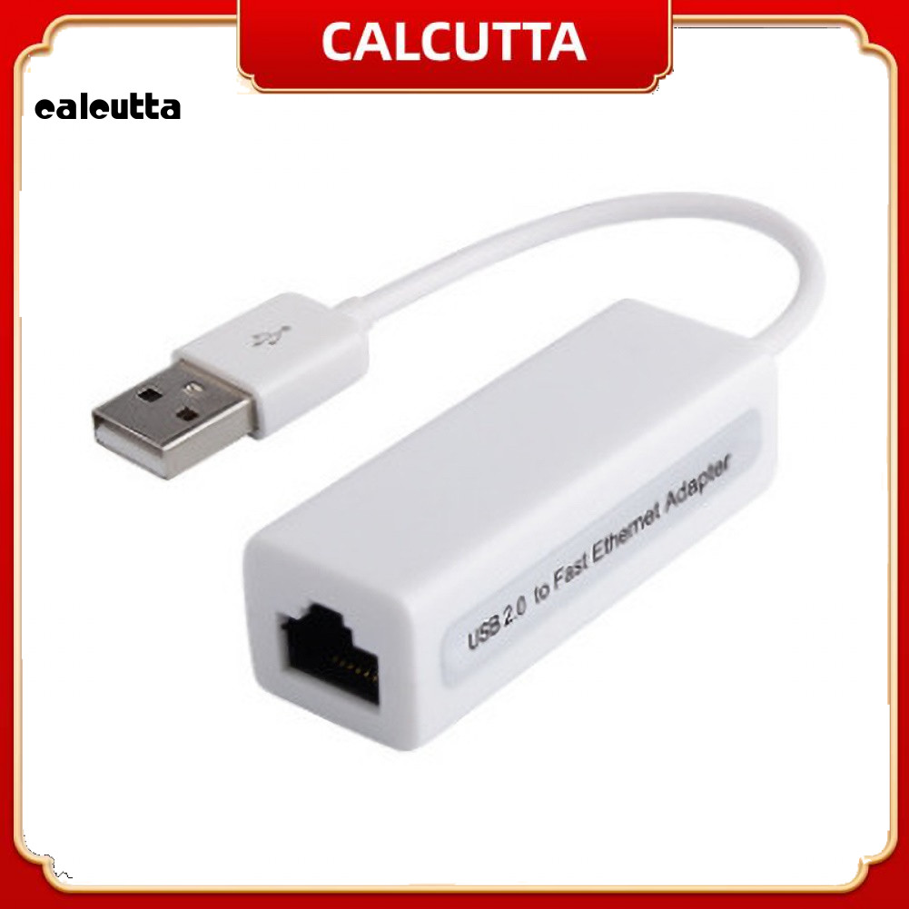 [calcutta] 10/100mbps ภายนอก USB 20 ถึง RJ45 สายเคเบิลอะแดปเตอร์ Lan ...