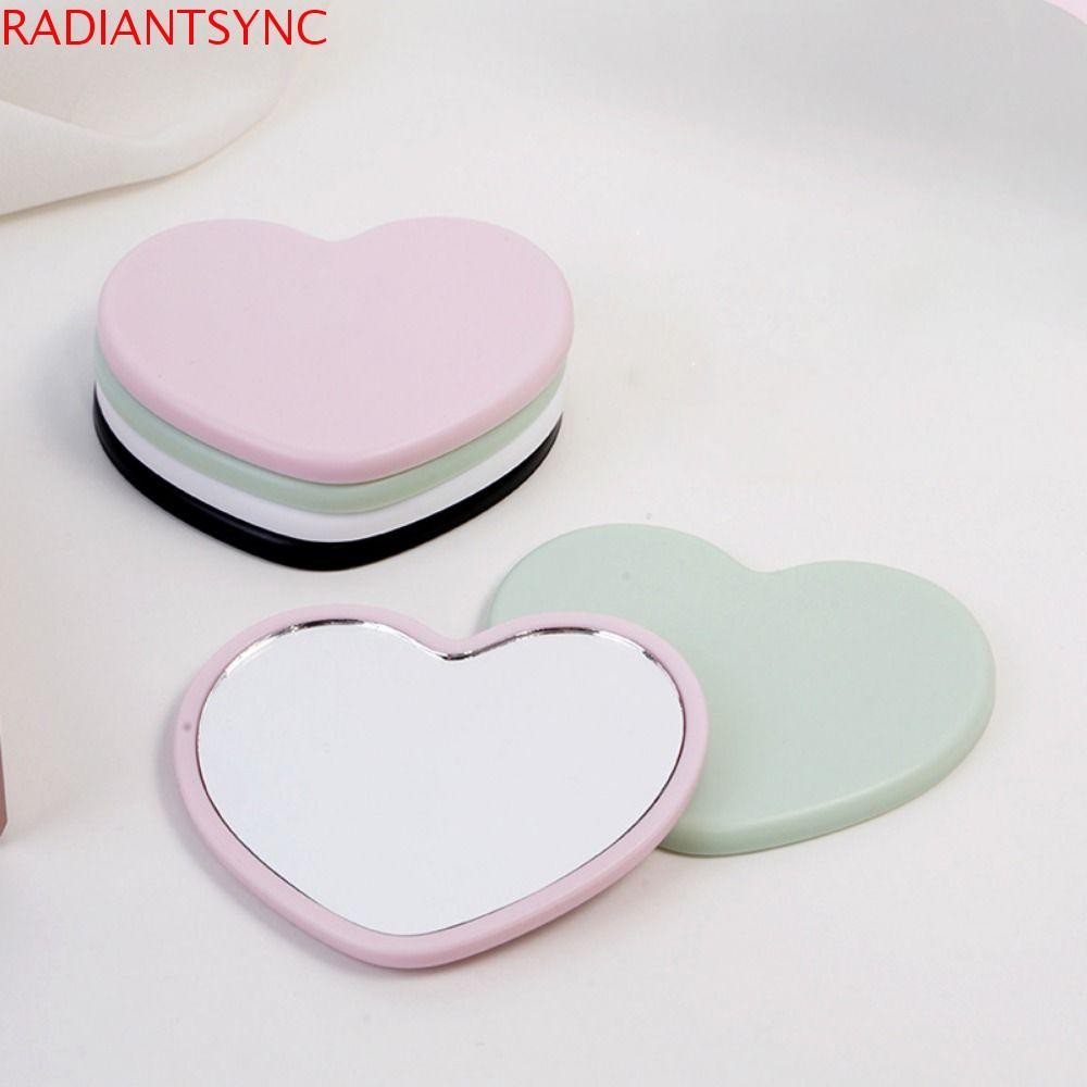 Radiantsync กระจกรูปหัวใจ, กระจกมือถือเล็ก ๆ ด้านเดียว, กระจกแต่งหน้าความงามความละเอียดสูงที่ทัน ...