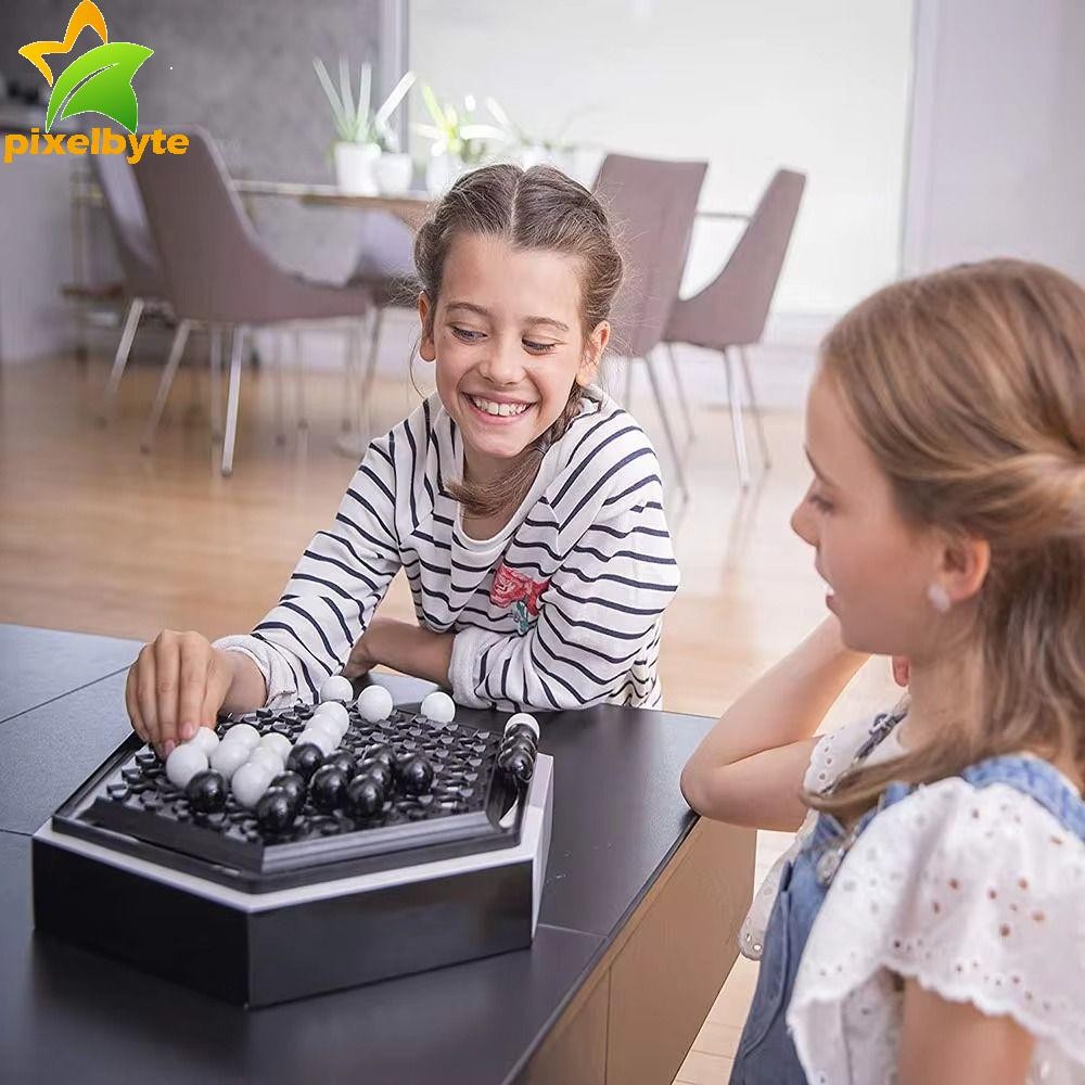 Pixelbyte Carrom Board Push Chess, เกมโต๊ะพลาสติกเกมกระดานสําหรับครอบครัว, หกเหลี่ยมแบบพกพาหลาย ...