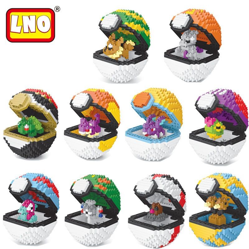 Pokémon Pokémon Poké Ball เข้ากันได้กับ Lego Small Particle Micro ...