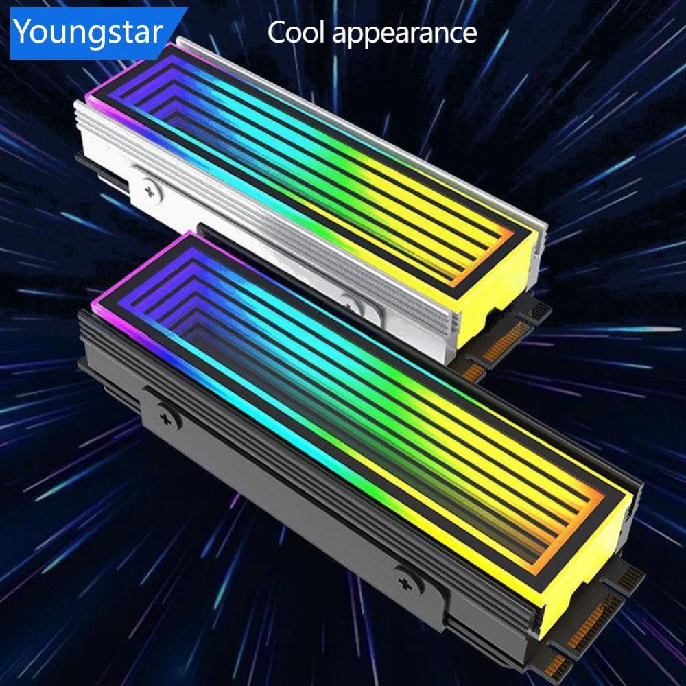 FYY ARGB AURA Plug Sync คอมพิวเตอร์ SSD M2 หม้อน้ําอลูมิเนียม PC RGB M ...