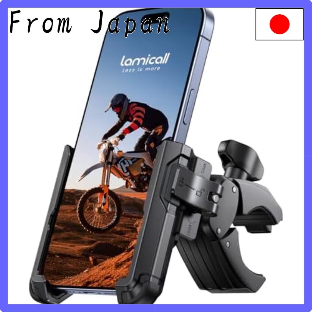 LAMICALL/ที่จับสมาร์ทโฟนบนจักรยาน/ใช้งานมือเดียว/ป้องกันการตก/หมุนได้ 360 องศา【Direct from Japan ...