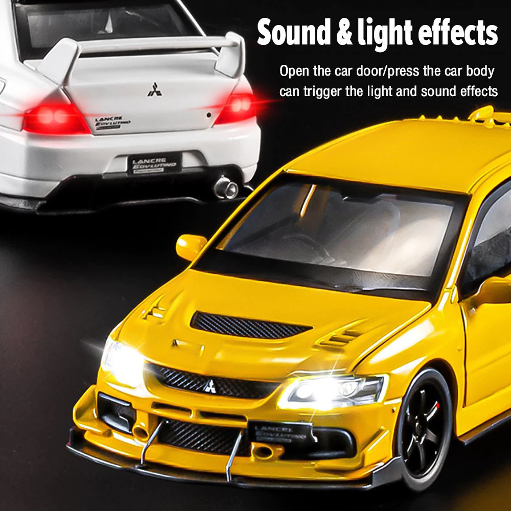 Lower-ราคาขาย1:32 Mitsubishi Lancer Evolution IX Diecast รุ่นรถโลหะผสม ...