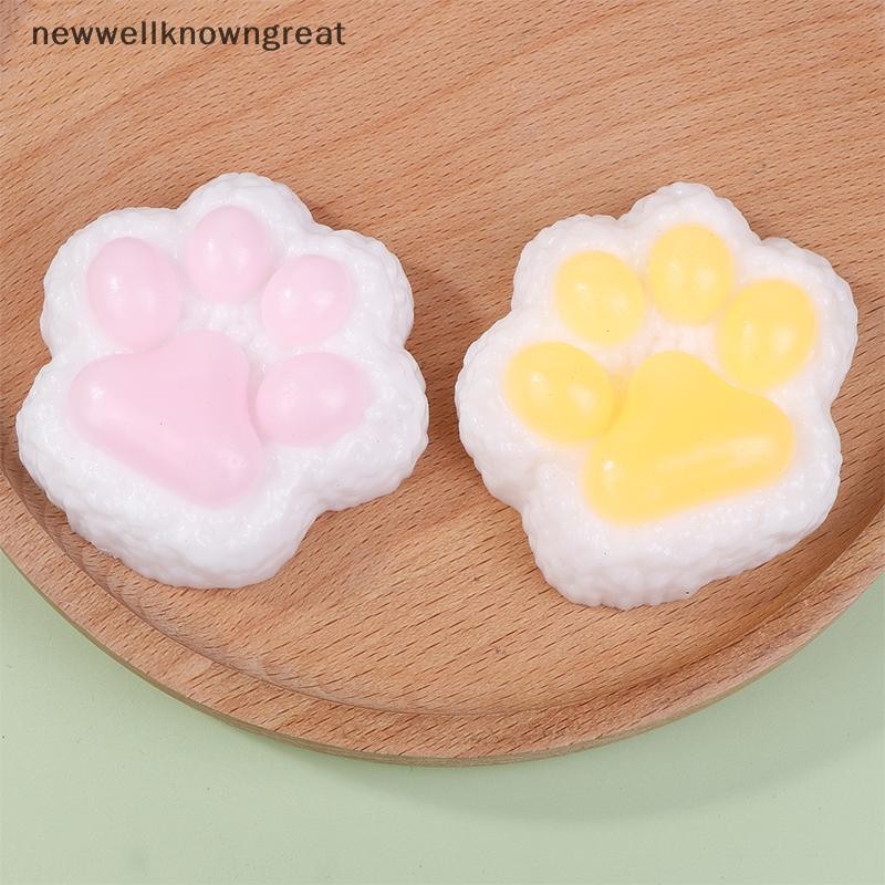 Newwellknowngreat TPR Cat Paw Rice Boll ความเครียดบรรเทา Squishy ของ ...