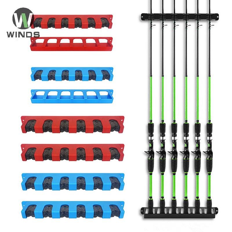 Ods ผู้ถือคันเบ็ด 6-Rod Rack แนวตั้งเสาผู้ถือ Wall Mount Modular ...