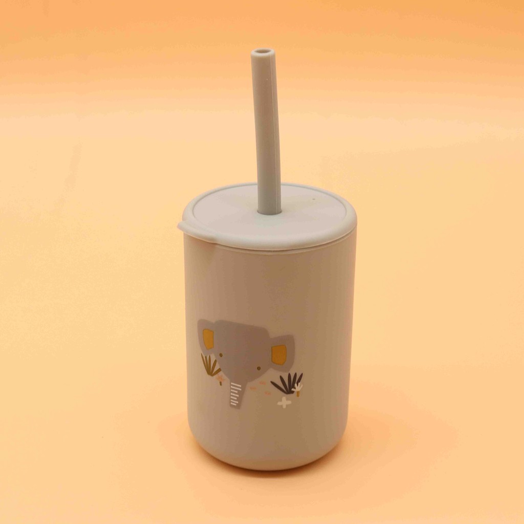 แก้วซิลิโคนสำหรับเด็ก BPA FREE 12.6x6 ซม. สีเทา RB230711-7GL | Shopee ...