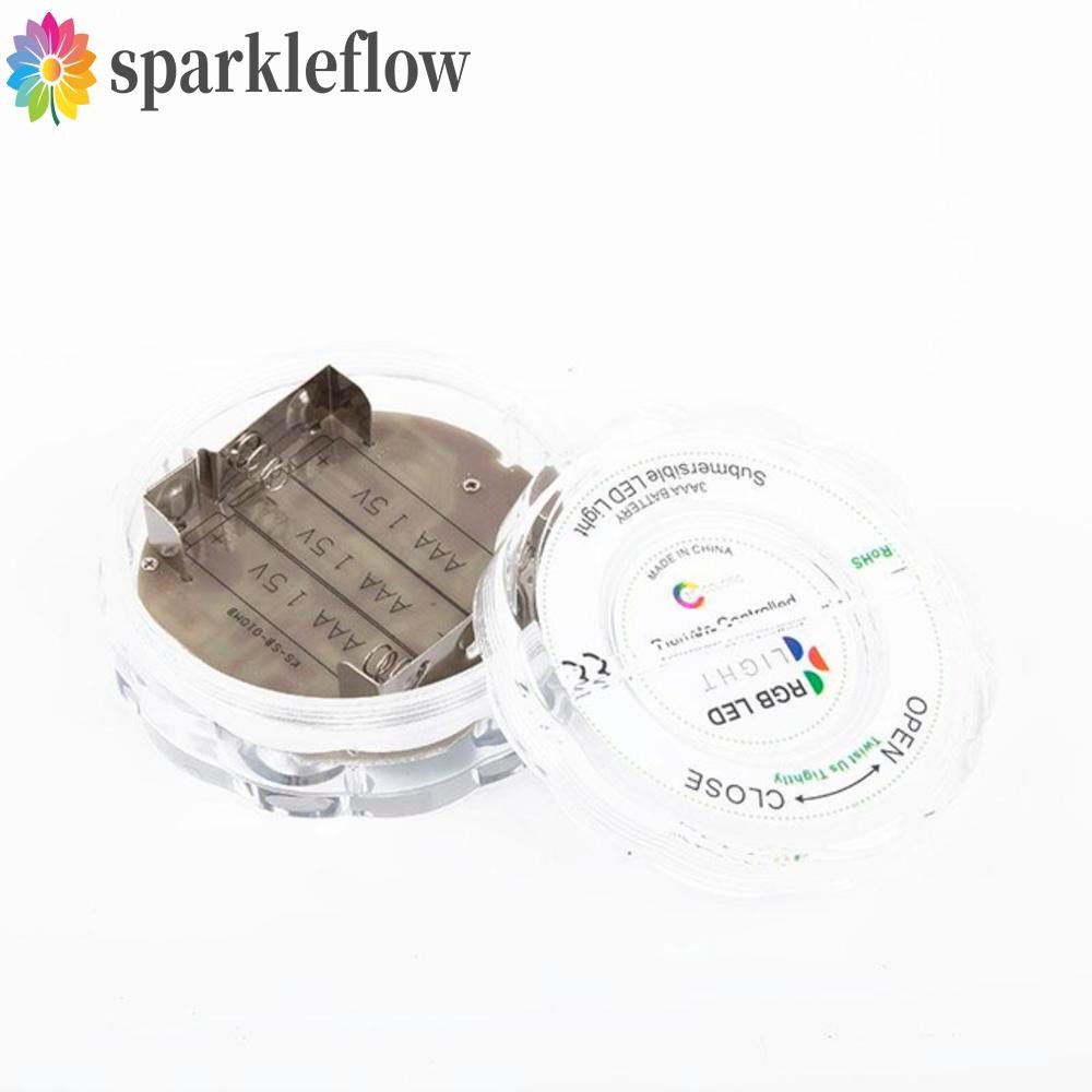 Sparkleflow ไฟใต้น้ํางานแต่งงาน LED RGB กันน้ําแบตเตอรี่หลากสีดําเนินการ | Shopee Thailand