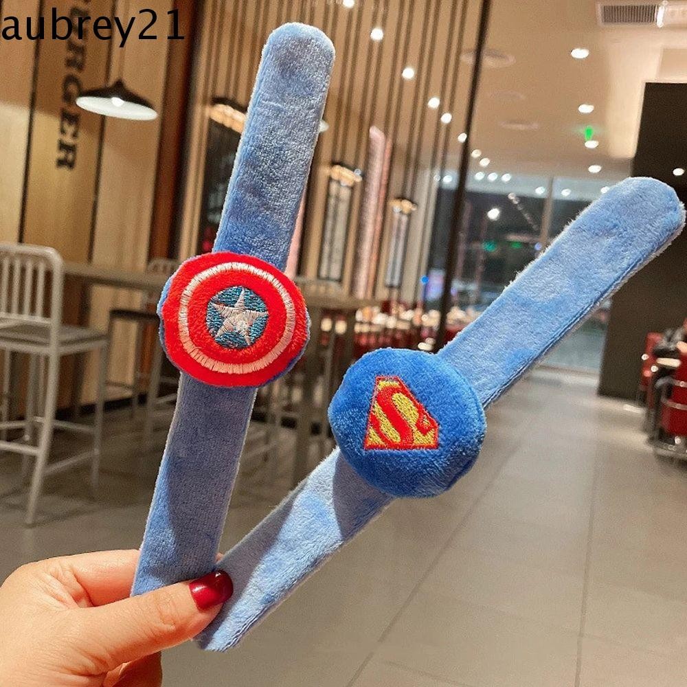 Aubrey1 Avengers สายรัดข้อมือ Spider Man กัปตันอเมริกา Creative Patting ...