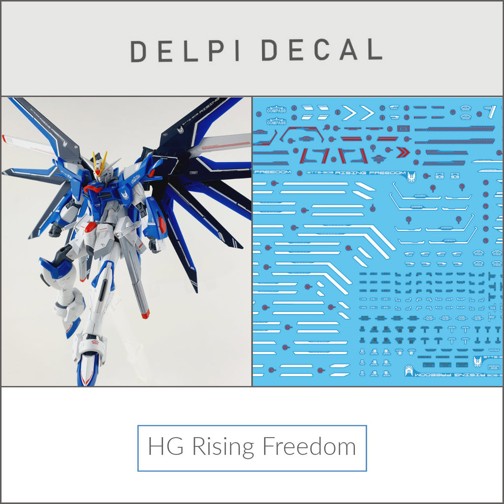 Delpi Water Decal (ดิแคลน้ำ) HG Rising Freedom Gundam | Shopee Thailand