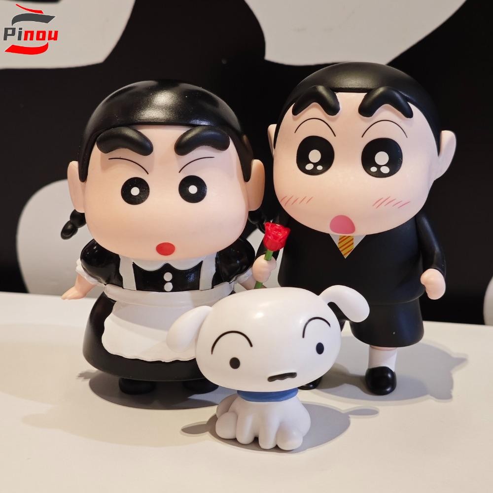 Pinou Shin-Chan Action Figure, Maid Rose Crayon Shin-Chan อะนิเมะรูป ...