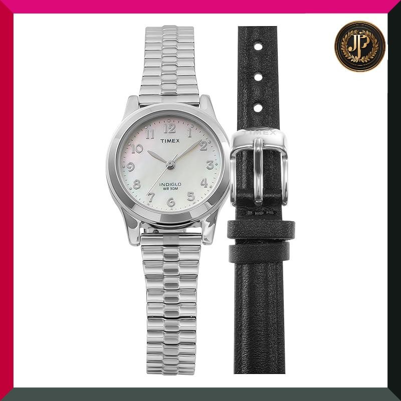 [TIMEX] Timex wristwatch MAIN STREET BOX SETS Pearl dial Stainless ...