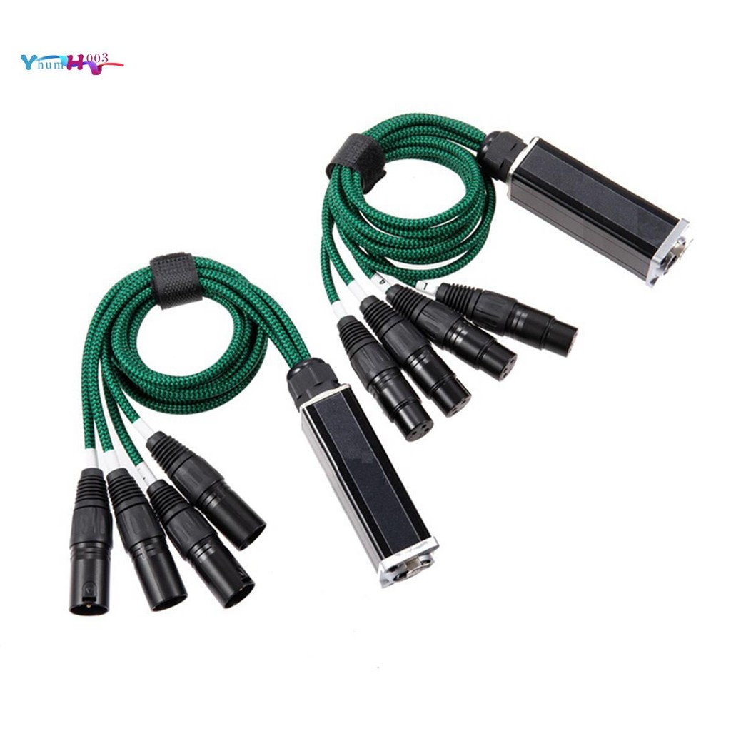 [yhumh003]1คู่ 4-Channel 3-Pin XLR/ to Ethercon RJ45 Ethernet Extender ...