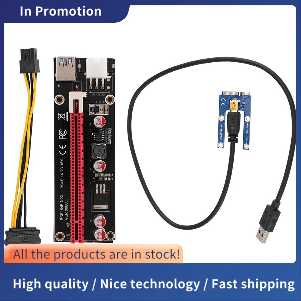Mini PCIe ไปยัง PCI Express 16X Riser สําหรับแล็ปท็อปกราฟิกการ์ดภายนอก BTC Miner MPCIe ไปยัง PCI ...