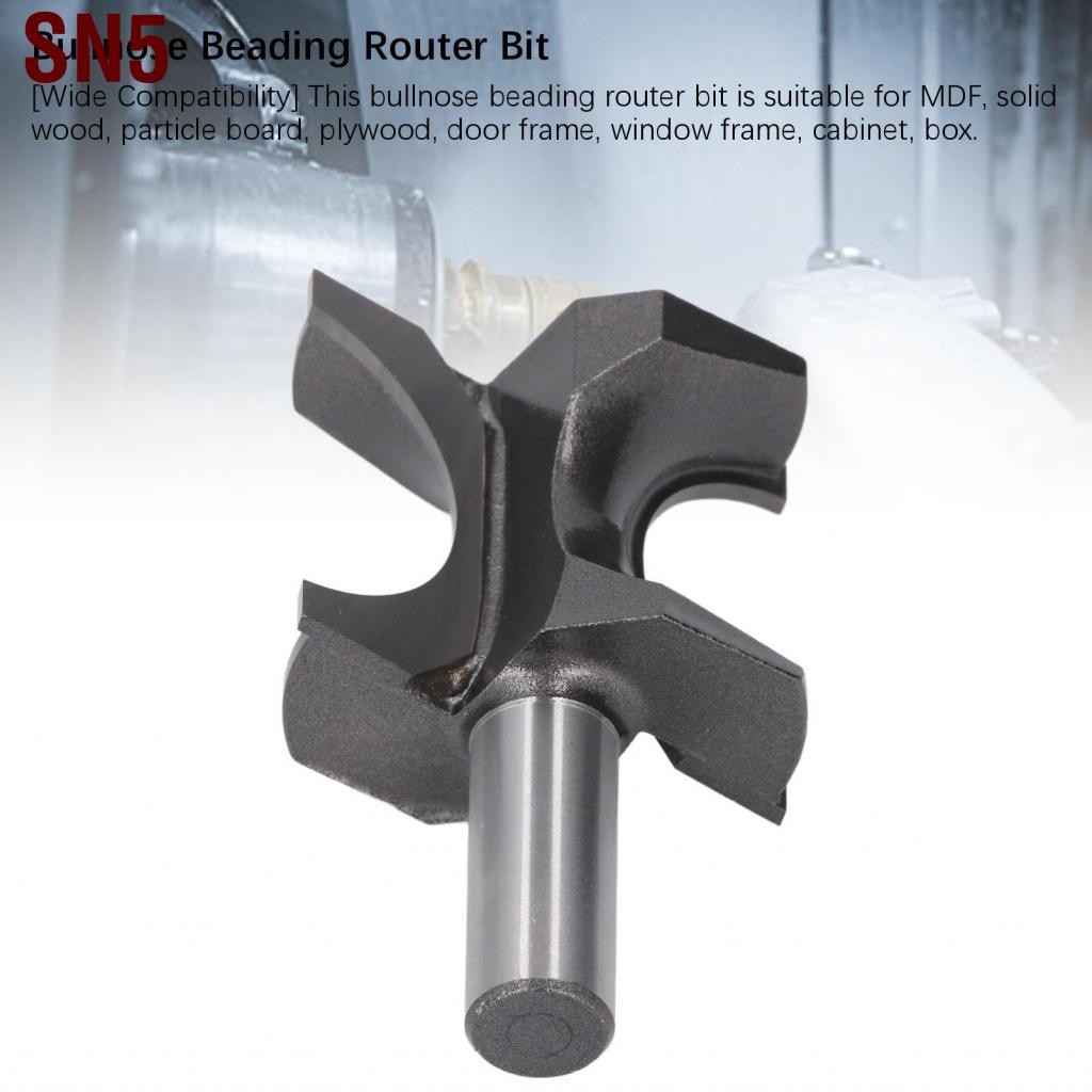 SN5 Bullnose Router Bit Anti Kickback เหล็กทังสเตนอเนกประสงค์ครึ่งรอบ ...