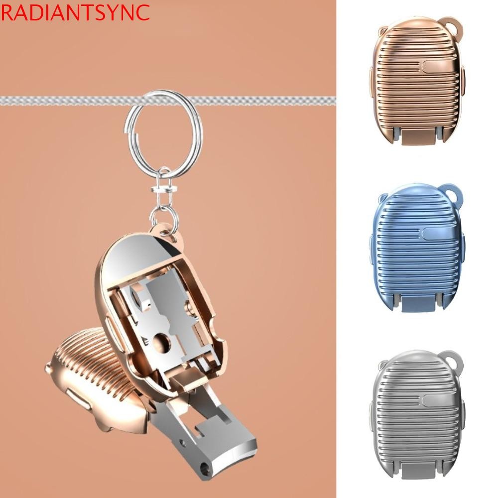 Radiantsync กรรไกรตัดเล็บพวงกุญแจ, สแตนเลสกระเป๋าเดินทางรูปร่างพวงกุญแจรถ, แฟชั่น Mini ...