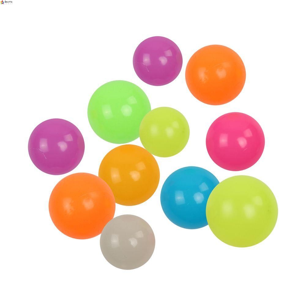 Leota Sticky Wall Ball 4.5 ซม. TPR ความวิตกกังวล Glow In The Dark ...