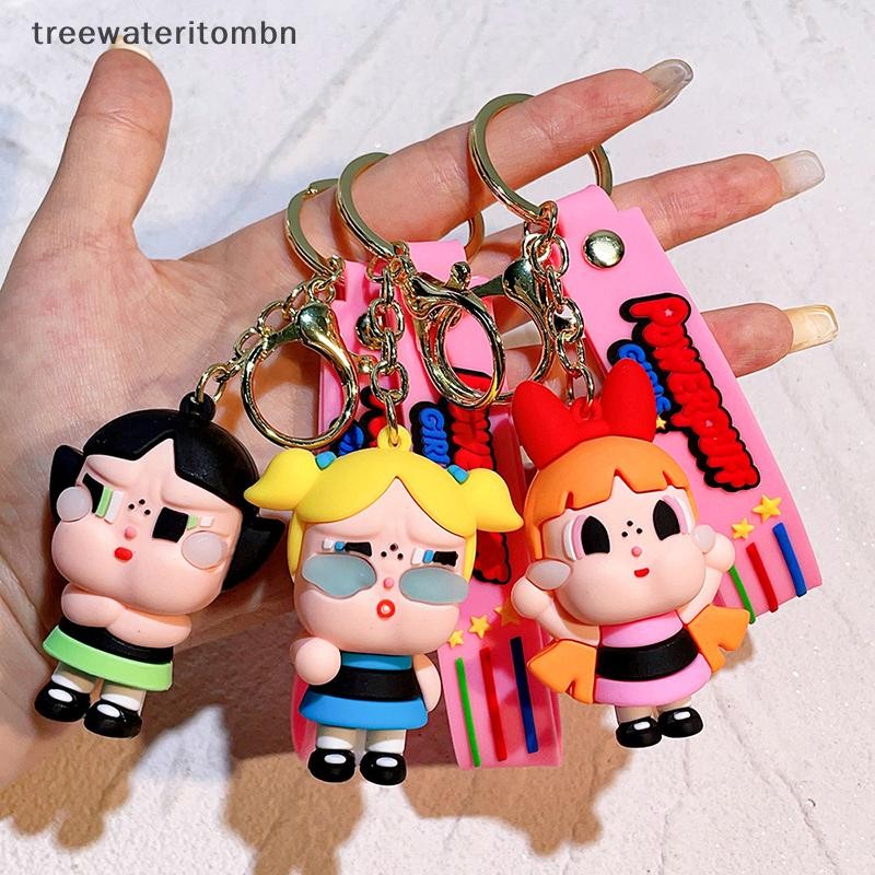 Tt The Powerpuff Girls Key Chain การ์ตูน Pop Mart จี้ตุ๊กตาพวงกุญแจรถ ...