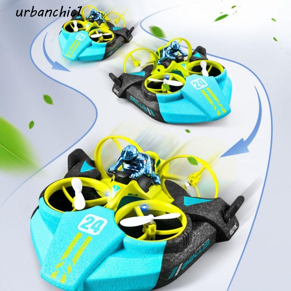 URBANCHIC 3 in 1 Quadcopter เรือ, EPP โฟม Sea Land Air Flight Mini RC Drone, Mini รุ่นทนทาน 2.4G ...