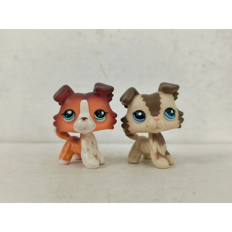 2 ชิ้น/ล็อต Littlest Pet Shop ของเล่น Collie Dog #1542#2210 ฟิกเกอร์ LPS สัตว์ | Shopee Thailand