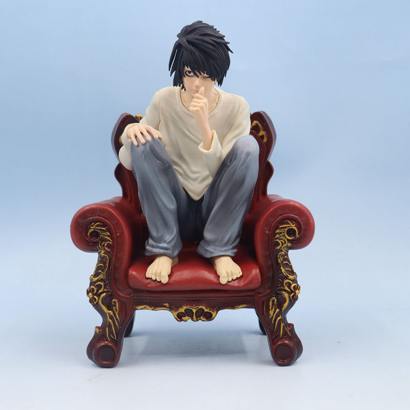 17 ซม.GK Death Note L Lawliet อะนิเมะรูปกาแฟ Watari & L Action Figure ...