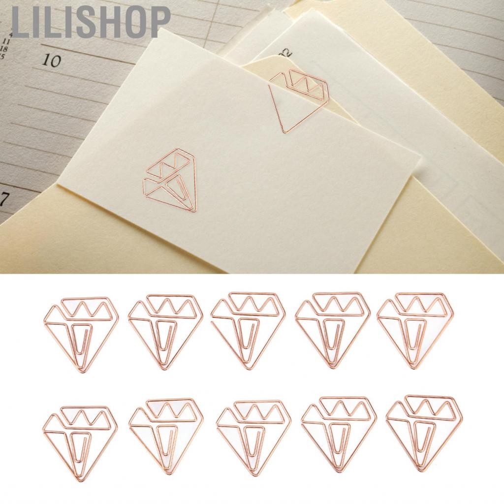 Lilishop 100 ชิ้น Rose Gold กระดาษคลิปรูปโลหะขนาดเล็ก Planner สำหรับ Student | Shopee Thailand