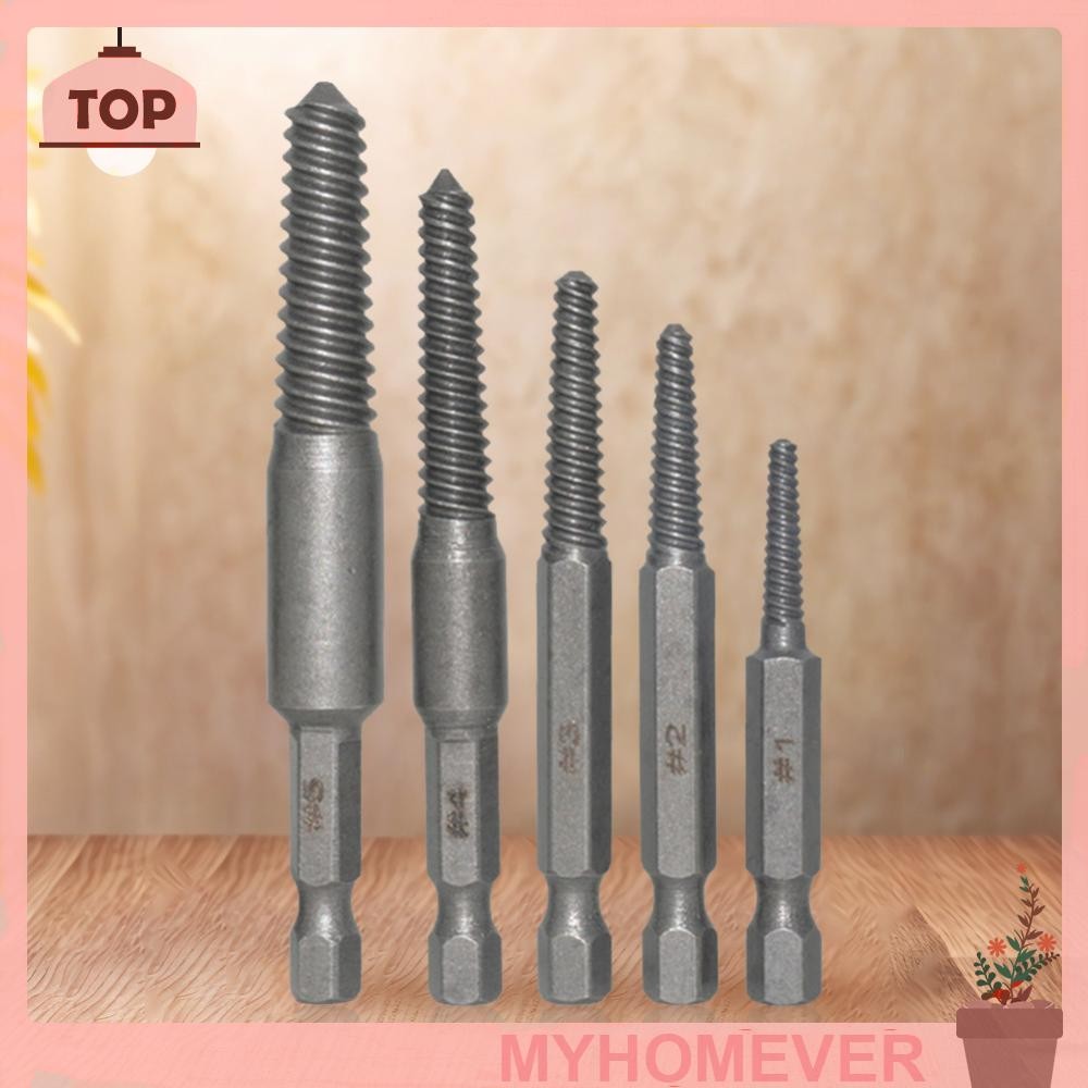 5/6 ชิ้นหกเหลี่ยมจับหักหัวสกรู Extractor Broken Thread Extractor ชุด ...