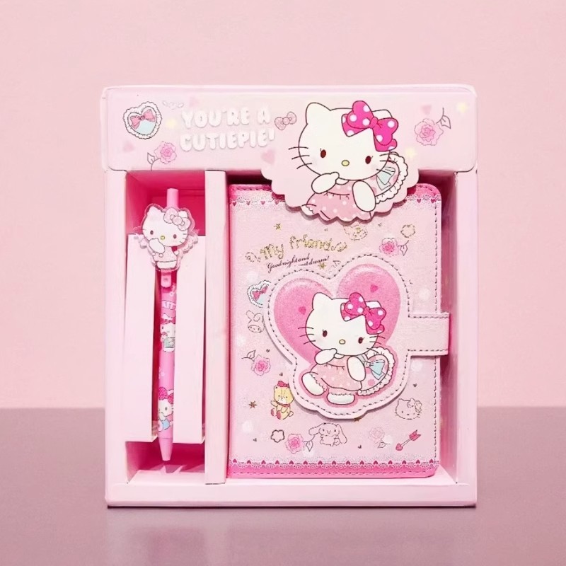Hello kitty Notebook Set Gift Box Hello kitty Notepad Girls นักเรียน ...