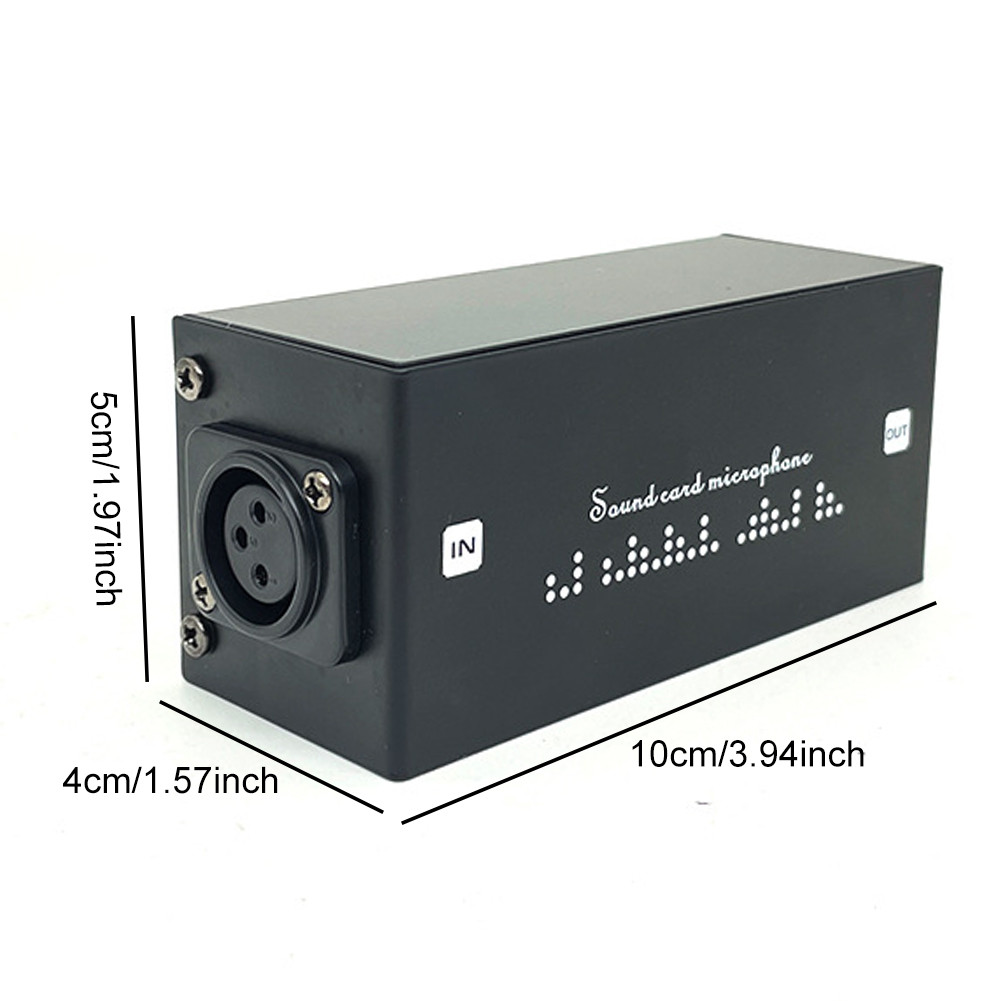 Dynamic Microphone Preamplifier 28dB Microphone Preamp Booster for ...