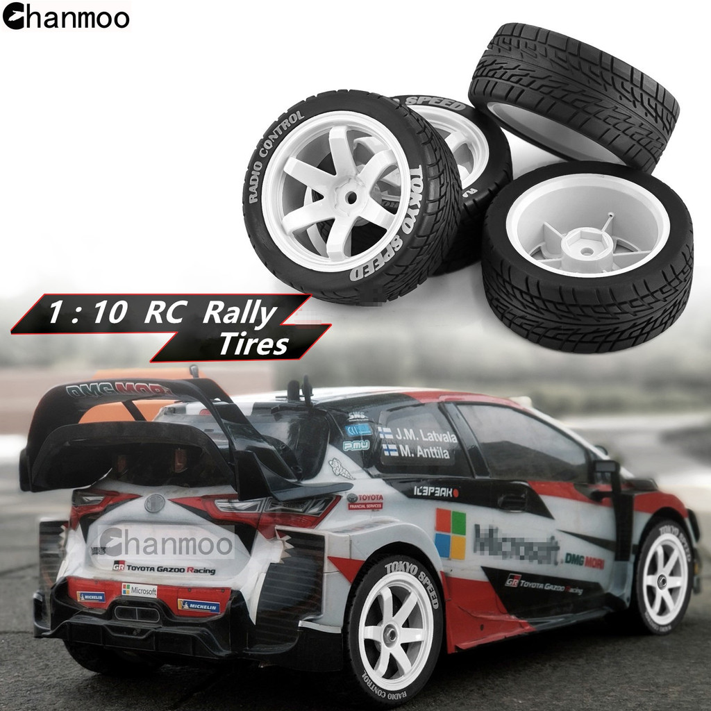 1/10 RC Rally ยาง On-road รถ Racing ล้อ Tyres 12 มม.Hex สําหรับ HPI ...