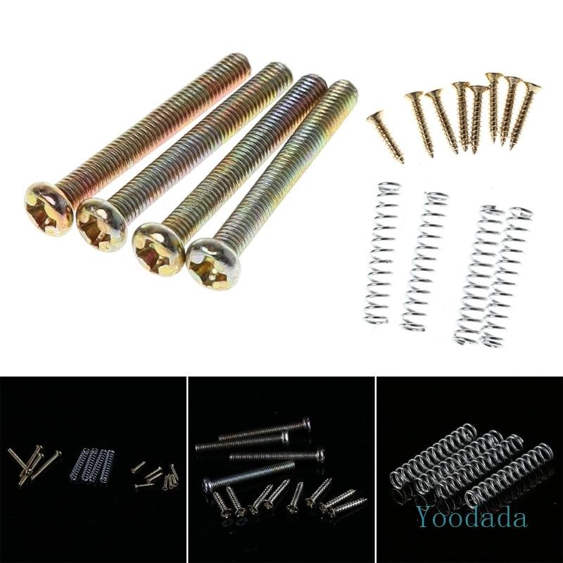Yoo 1Set Humbucker Pickup Screws Springs Kit Ring Surround Mounting ...