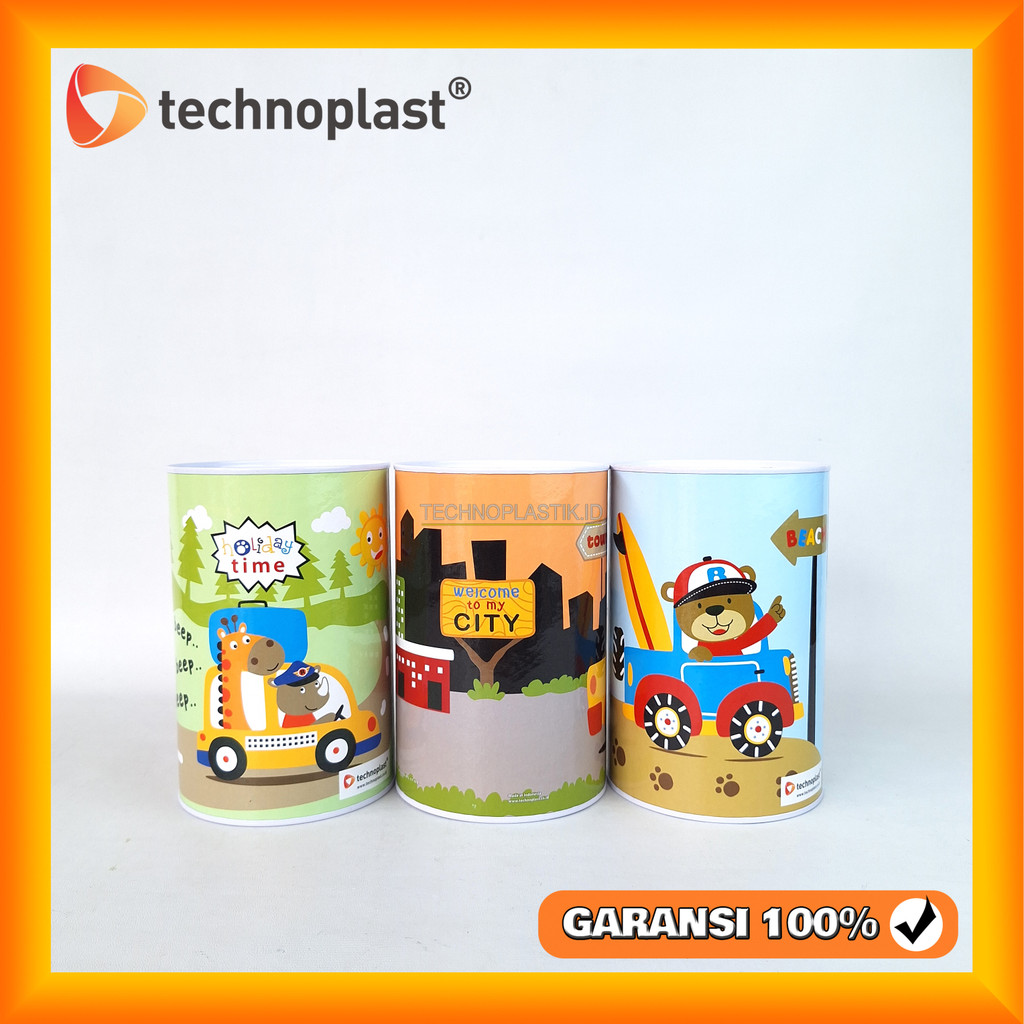 Coin Bank TECHNOPLAST / Tin Piggy Bank 99 X 155 Mm ITS HOLIDAY TIME ...