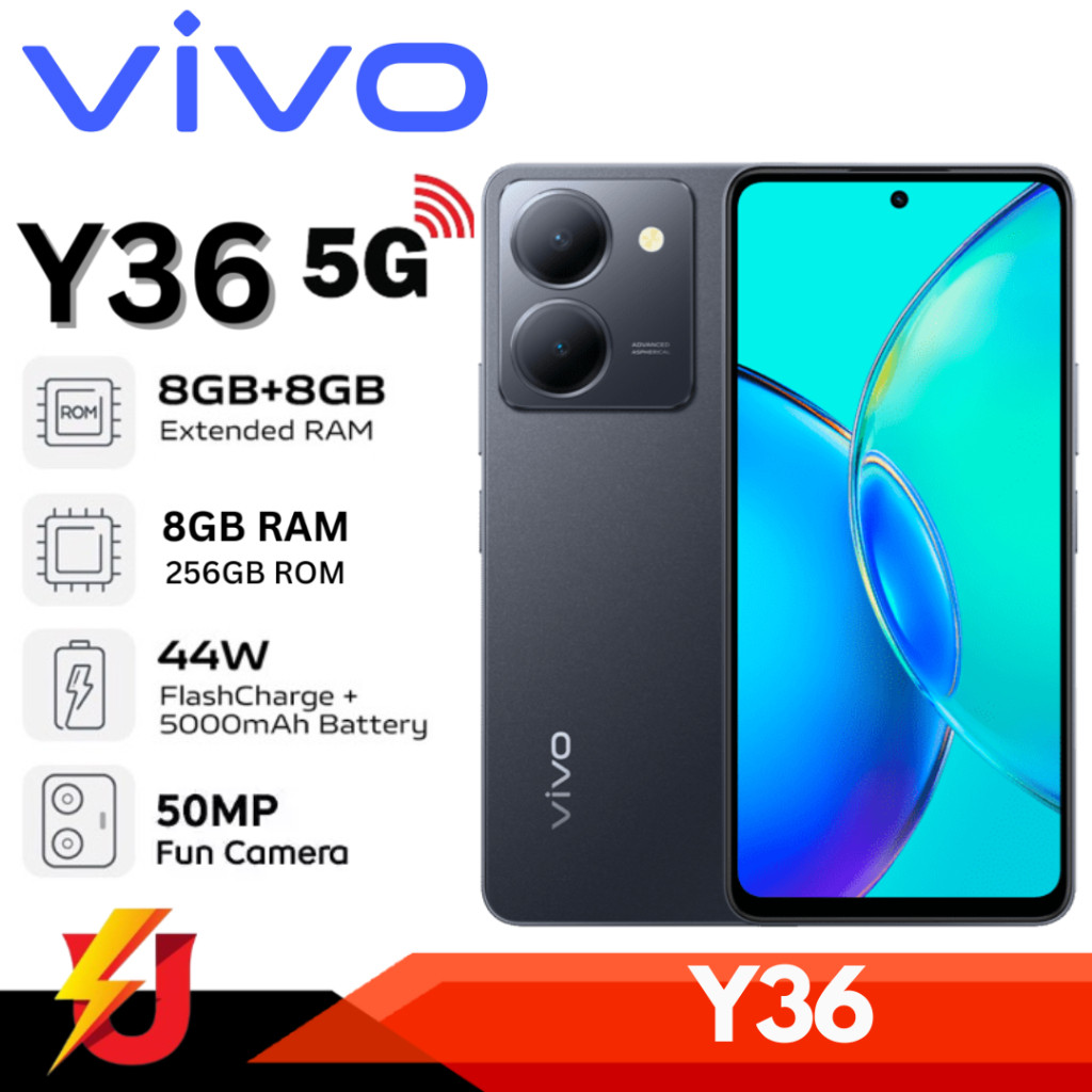 Vivo Y36 โทรศัพท์ 5G [8GB+256GB] ชิปเซ็ต IPS LCD 6.64 นิ้ว แบต 5000mAh ชาร์จเร็ว | Shopee Thailand