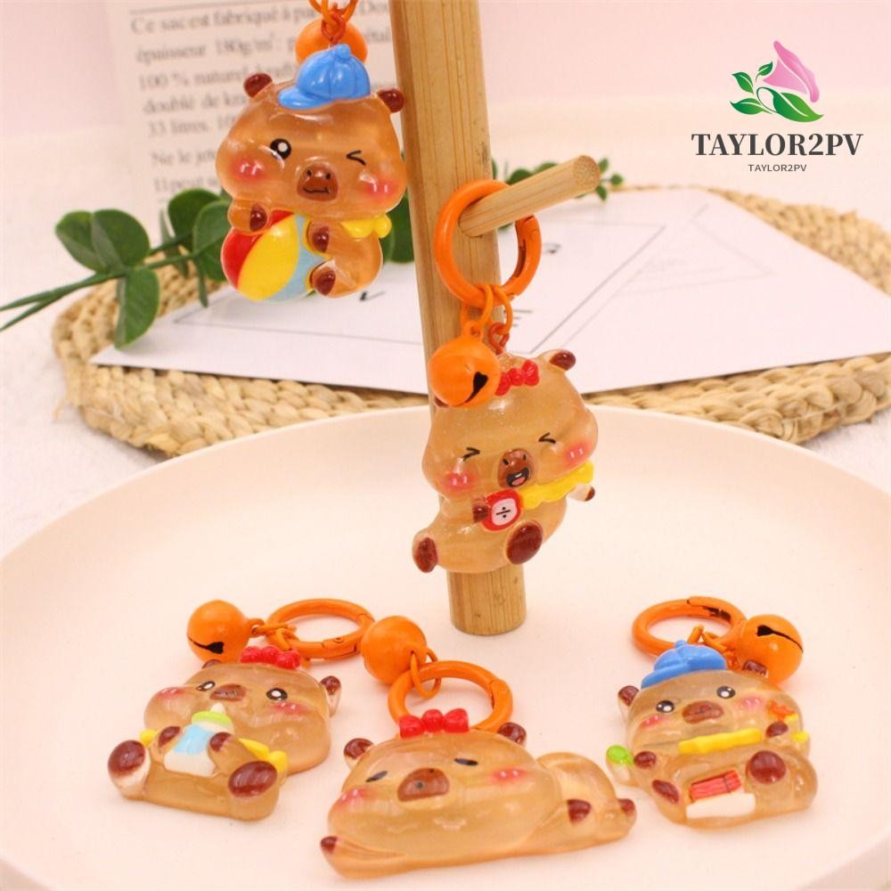 Taylor2pv Luminous Key Chain,การ์ตูนอะคริลิคCapybaraจี้,หวานกุญแจรถ ...