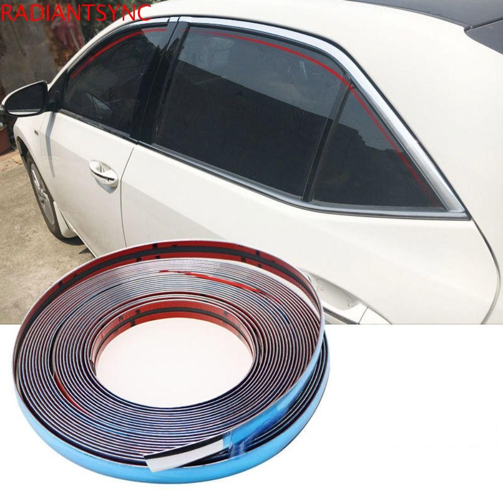 Radiantsync รถตกแต่งแถบเงิน 3M Anti-collision Strip สติกเกอร์ Guard อุปกรณ์เสริมรถยนต์รถจัดแต่ง ...