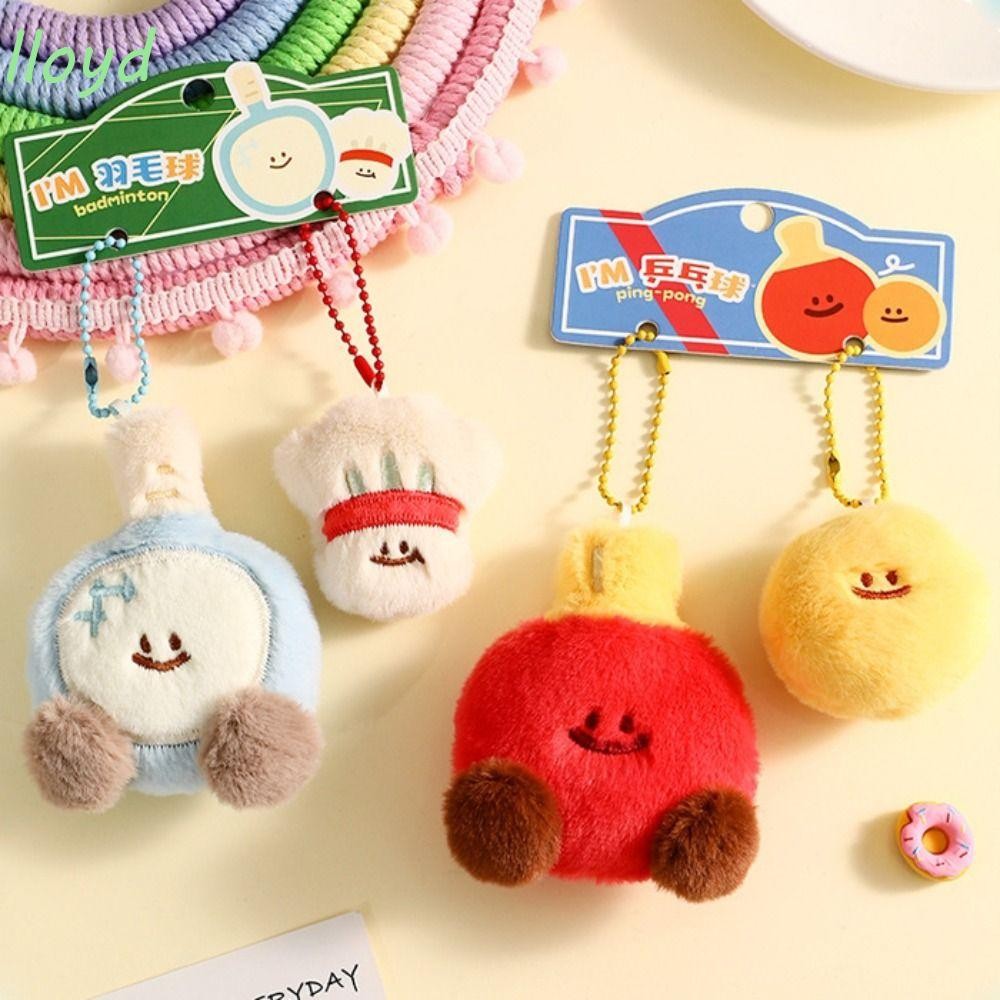 Lloyd Racket Plush จี้,บิลเลียดปิงปองตุ๊กตาพวงกุญแจ,แฟชั่น Plushies ปุย ...