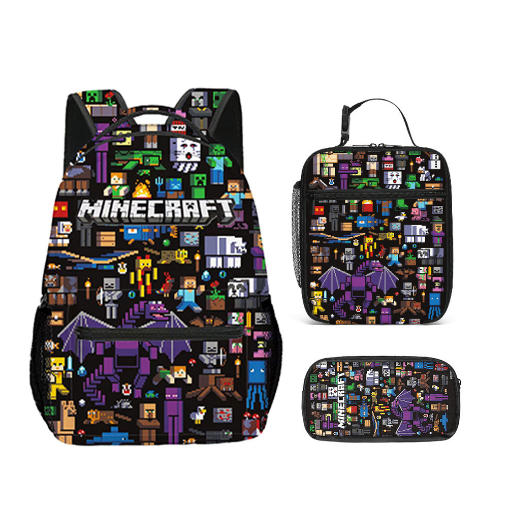 Roblox นักเรียนประถมกระเป๋านักเรียน Mine Children Backpack Backpack ...