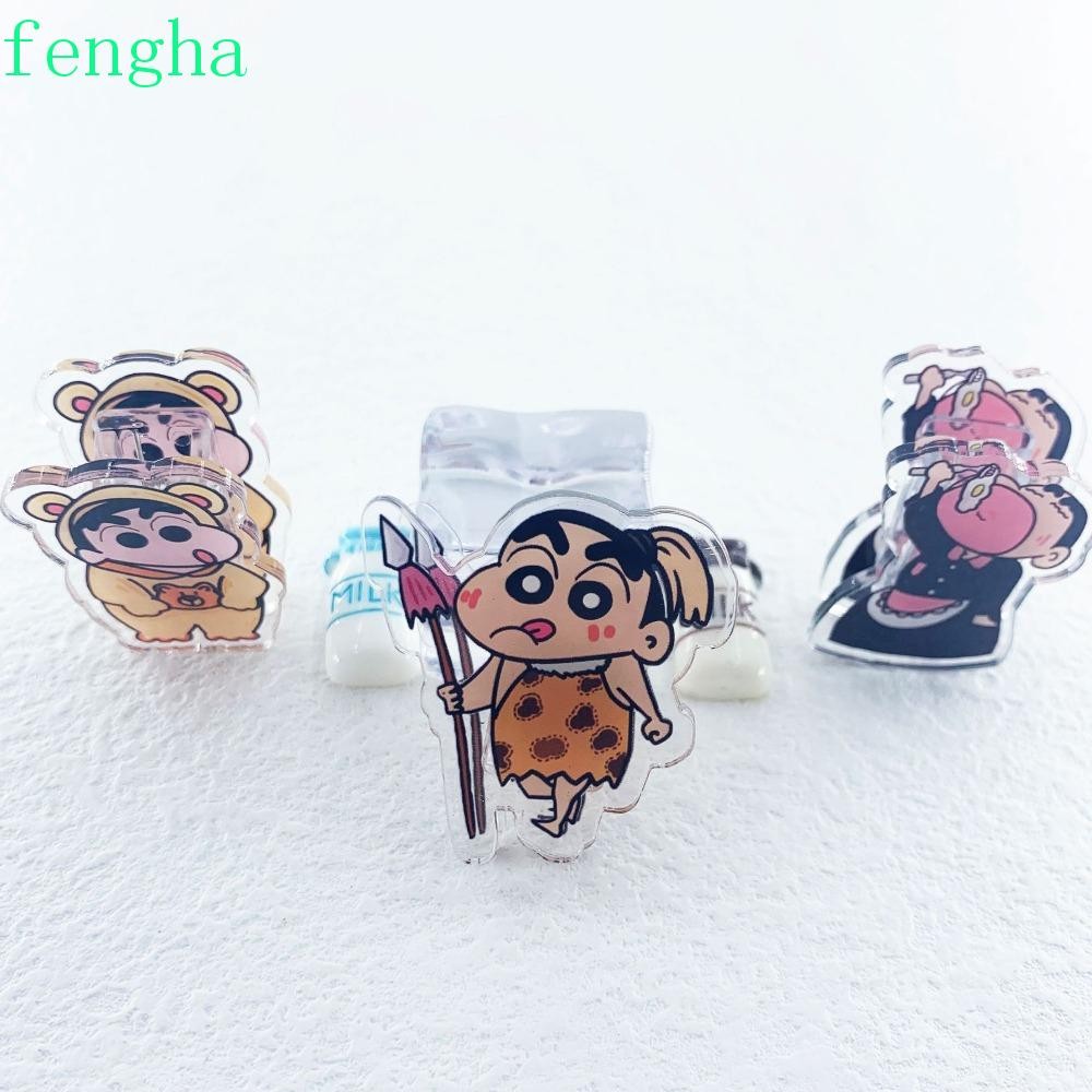 Fengha คลิปหนีบกระดาษอะคริลิค, คลิปหนีบกระดาษ Crayon Shin-Chan น่ารัก ...