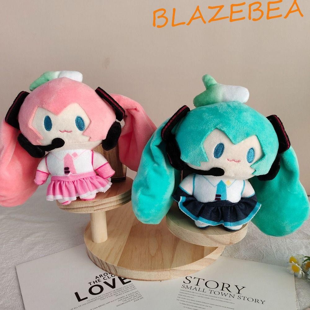 Blazebea พวงกุญแจตุ๊กตา Hatsune Miku, การ์ตูนรุ่น Q Hatsune Miku พวงกุญแจ, จี้กุญแจรถ ตุ๊กตาอนิเ ...
